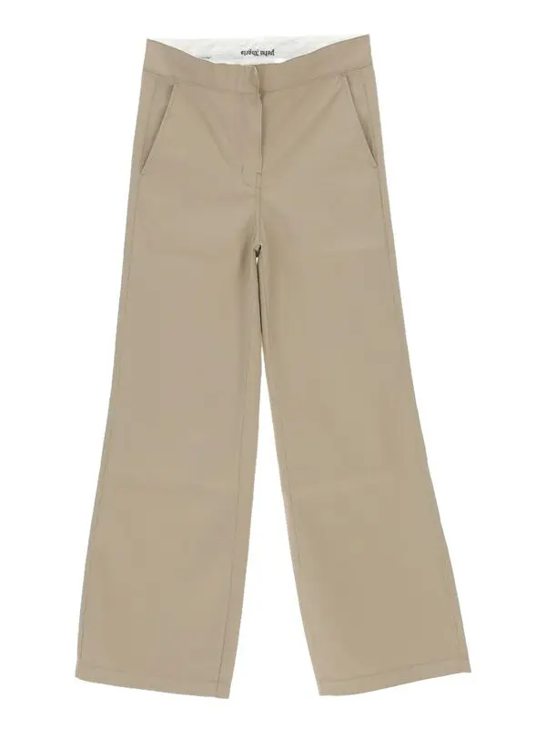 Palm Angels Straight Leg Chino Pants - Nude