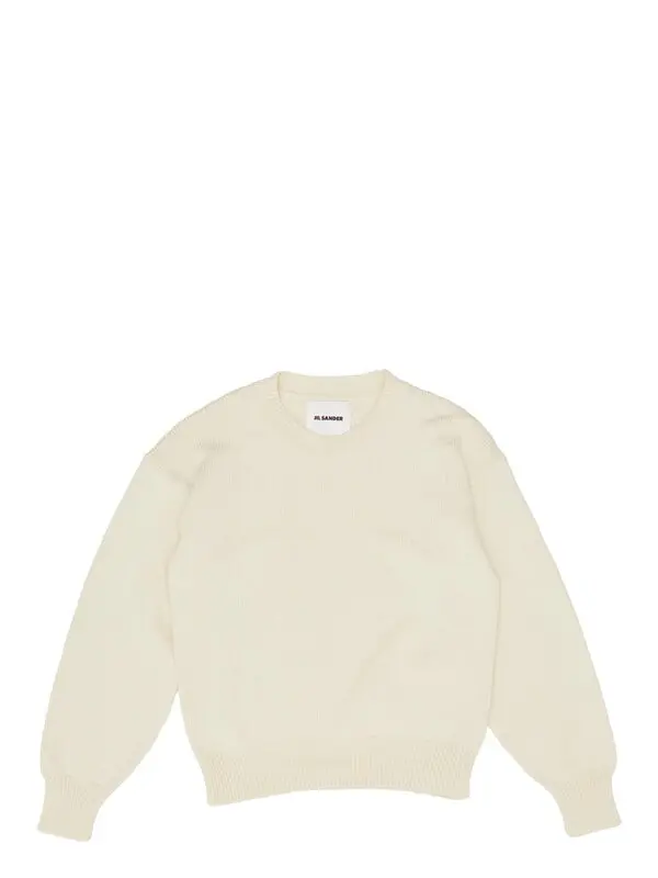 JIL SANDER Crewneck Knitted Jumper - White