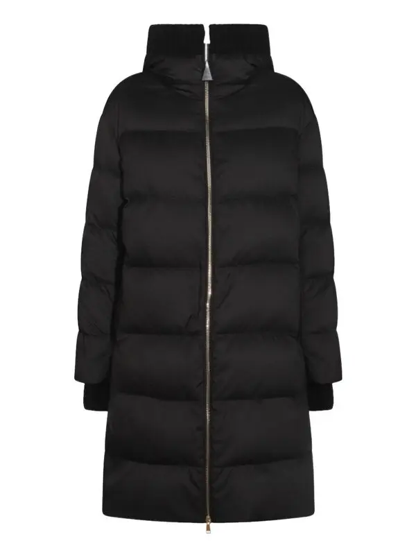 Moncler High-neck Down Coat - Black