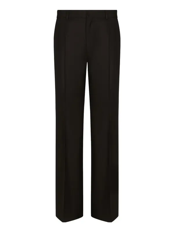 Dolce & Gabbana Mid-rise Straight-leg Trousers - Black