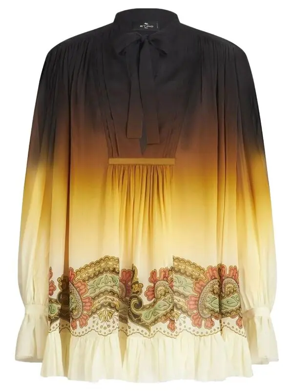 Etro Gradient Paisley Detailed Dress - Multicolor