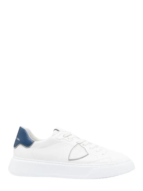 Philippe Model Logo Patch Low-top Sneakers - White