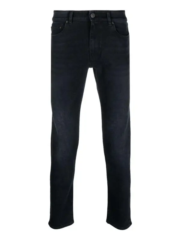 PT TORINO Skinny-cut Cotton Jeans - Black