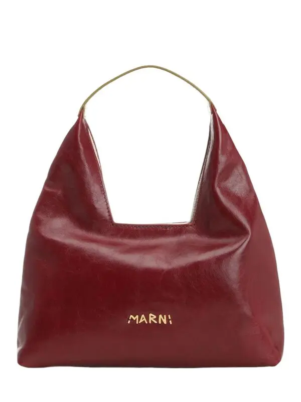 Marni Logo Lettering Mini Shoulder Bag - Red