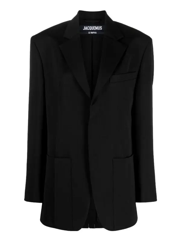 Jacquemus Single-breasted Blazer - Black