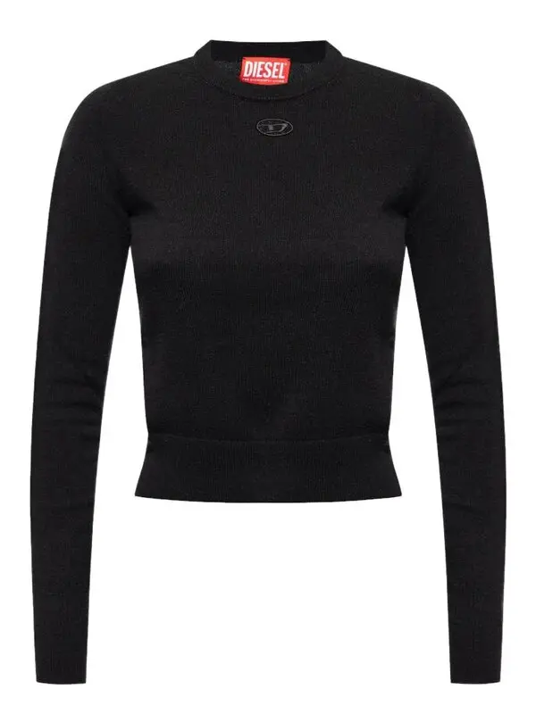 DIESEL® M-areesa Logo-plaque Jumper - Black