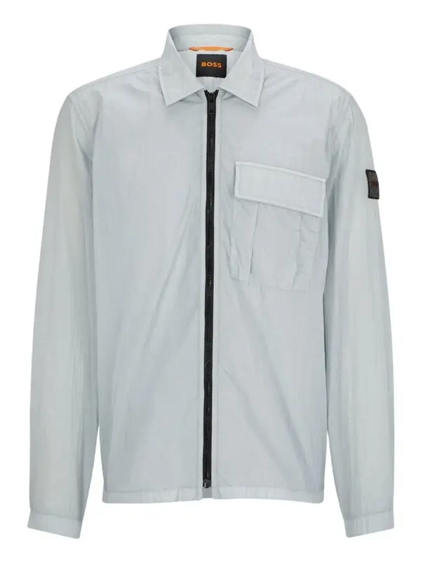 Hugo Boss Zip Up Long Sleeve Jacket - Gray