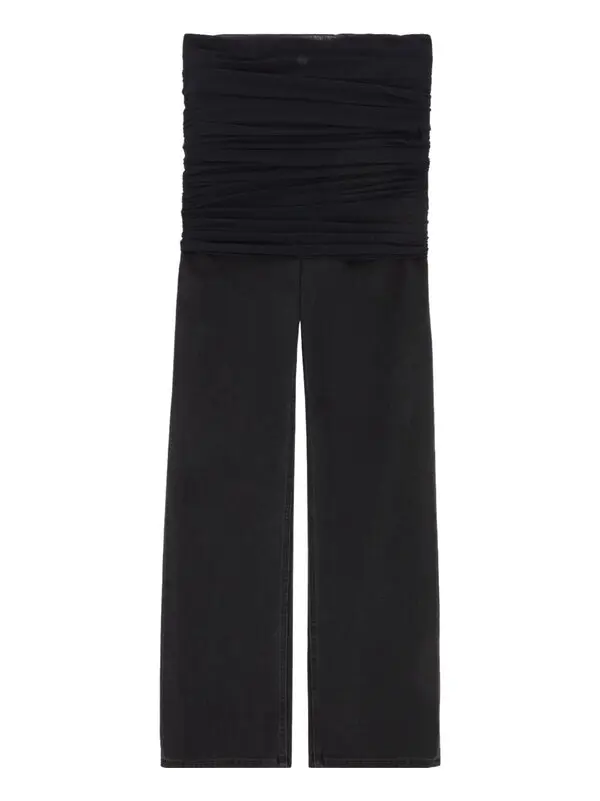 MAISON MARGIELA Gathered High-rise Jeans - Black