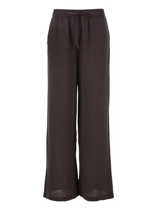 P.a.r.o.s.h Drawstring Wide-leg Pants - Black