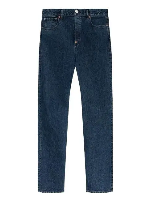 Kenzo Signature Japanese Denim Straight Fit Jeans - Blue