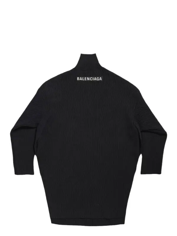 Balenciaga Half-zip High Neck Poncho - No