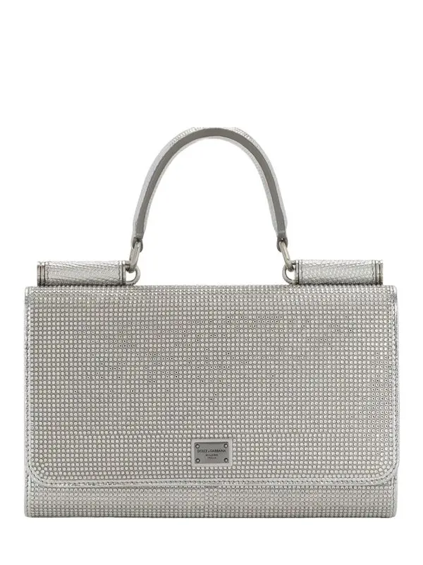 Dolce & Gabbana Embellished Phone Bag - Gray