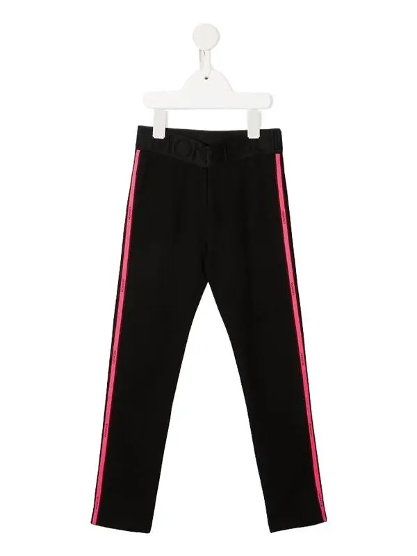 Moncler Logo Stripe Track Pants - Black