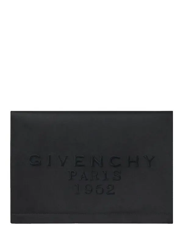 Givenchy Paris 1952 Signature Embroidered Clutch Bag - Black