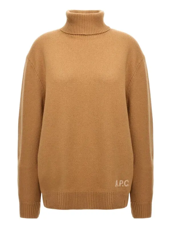 A.p.c. Turtleneck Long-sleeved Jumper - Beige