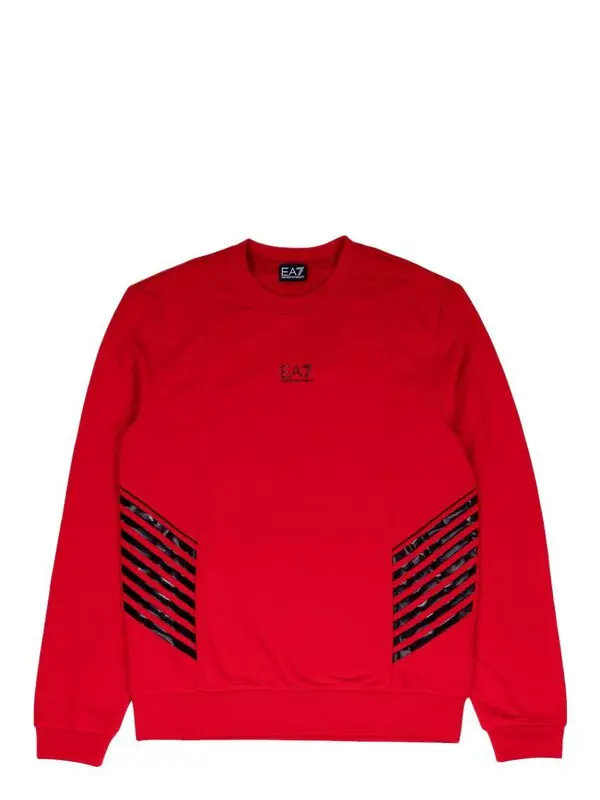 EA7 Crew Neck Long Sleeve Sweater - Red