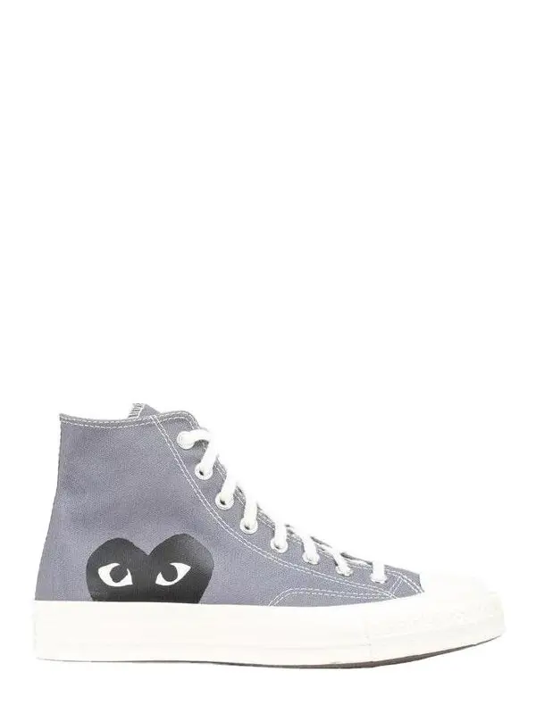 Play Comme Des Garcon Comme Des Garçons Play X Converse Big Heart High-top Sneakers - Gray