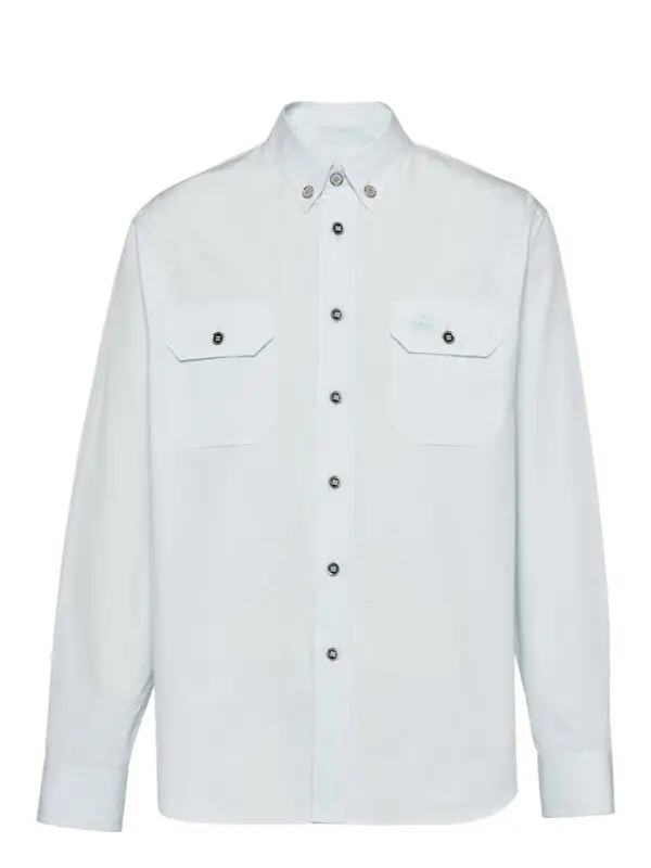 Prada Long-sleeved Button-up Shirt - Interstellar Blue