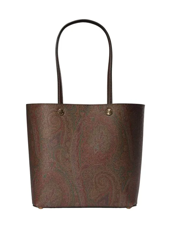 Etro Paisley Printed Essential Tote Bag - Brown