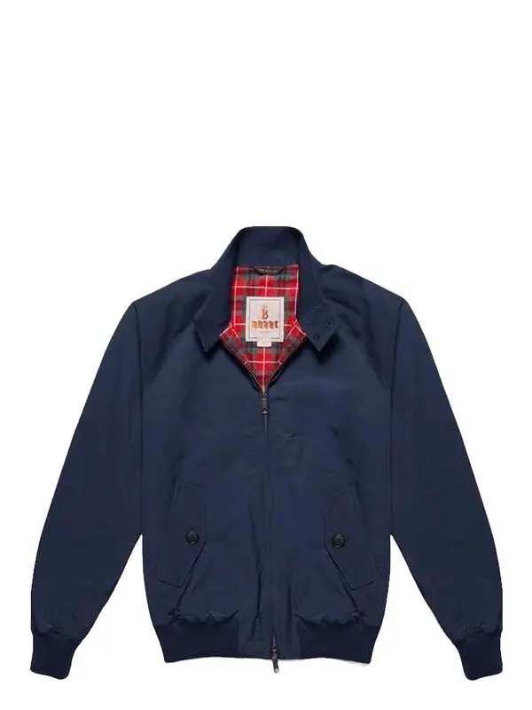 BARACUTA G9 Harrington Zip-up Bomber Jacket - Blue