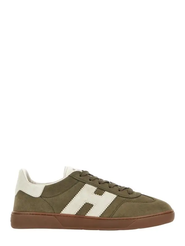 Hogan H647 Logo-patch Low-top Sneakers - Green