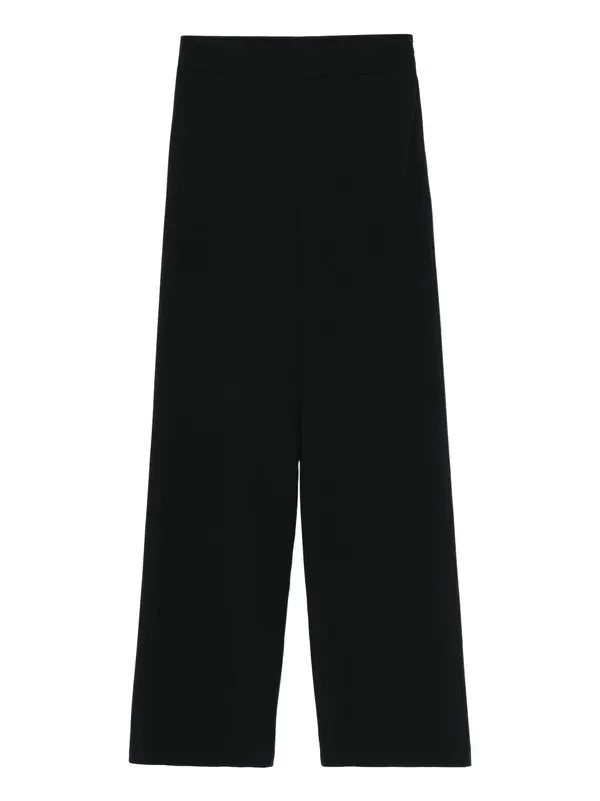 Patrizia Pepe Wide-leg Trousers - Black