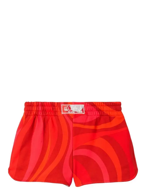Emilio Pucci Marmo Print Shorts - Red