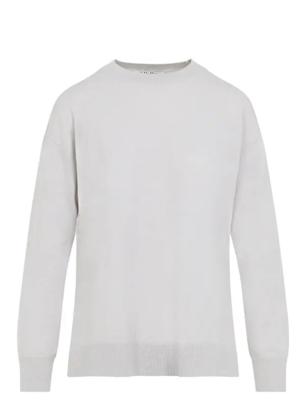 Max Mara Crewneck Long-sleeved Jumper - White