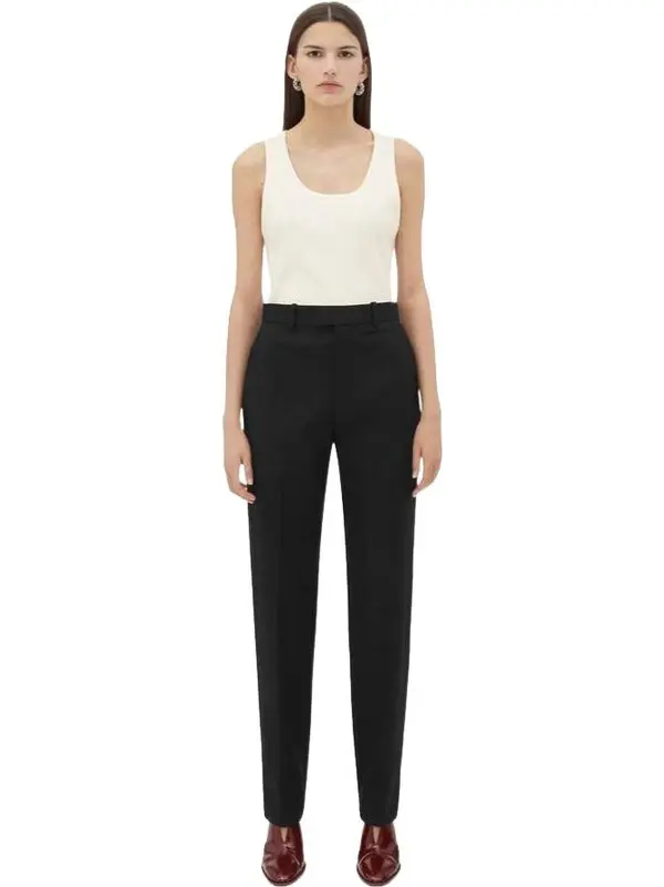 Bottega Veneta Belt-loop Casual Pants - Black