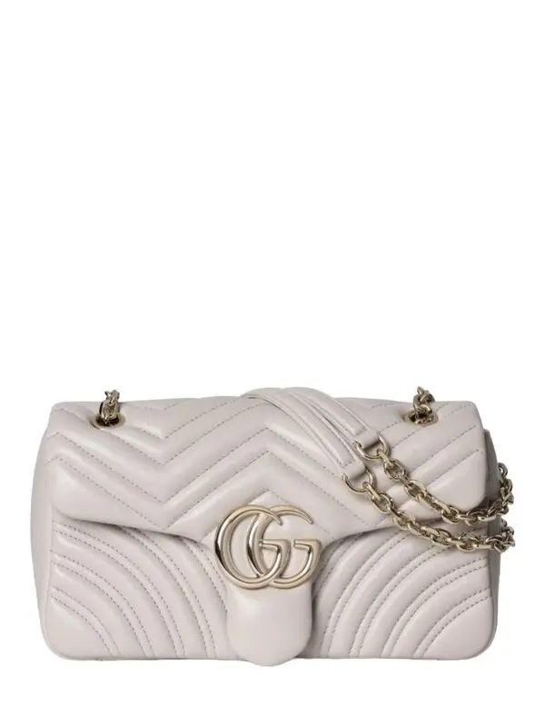 Gucci Gg Marmont Medium Shoulder Bag - Light Grey