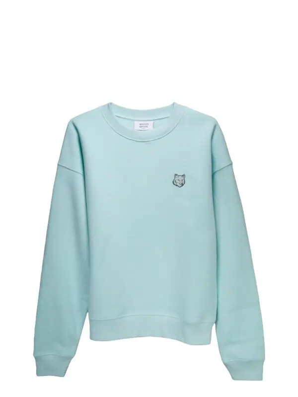 Maison Kitsuné Bold Fox Head Patch Crewneck Sweatshirt - Mint