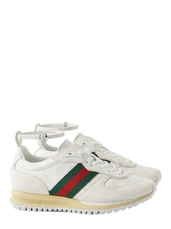Gucci Re-motion" Sneakers With Ankle Strap - White