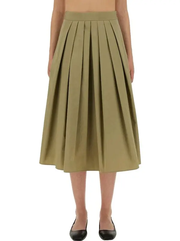 Aspesi Flared Midi Skirt - Green