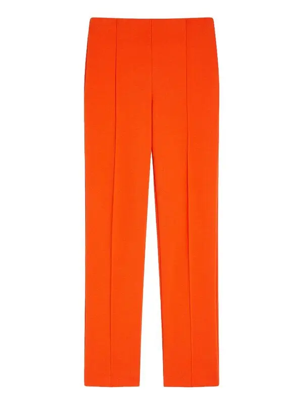 Sportmax Mid-rise Cropped Tailored Trousers - Orange