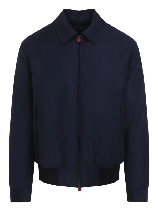 Kiton Zip-up Bomber Jacket - Black