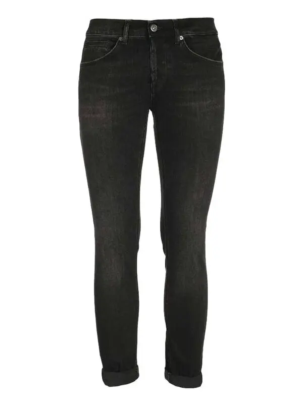 DONDUP Jeans With Rolled Cuffs - Black