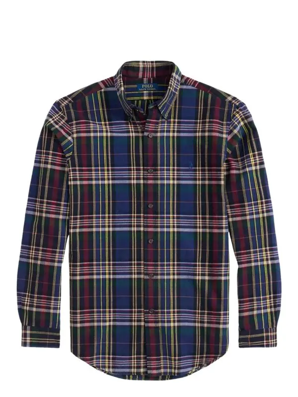 Polo Ralph Lauren Checked Long-sleeved Shirt - Black