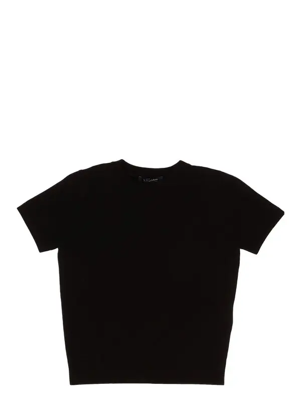 Max Mara Short-sleeved Knitted Shirt - Black
