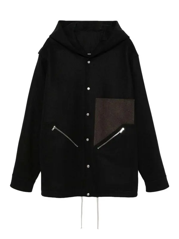 Rick Owens Hooded Tour Coat - Black