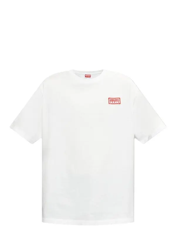 Kenzo Logo Embroidered Crewneck T-shirt - White