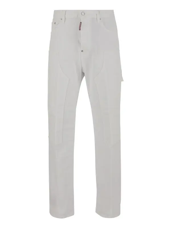 Dsquared2 Straight-leg Cargo Trousers - White