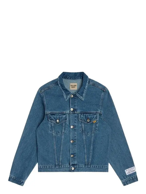 GALLERY DEPT. Long-sleeved Denim Trucker Jacket - Blue