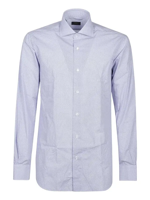BARBA NAPOLI Long-sleeved Shirt - Fantasiabiancoazzurro