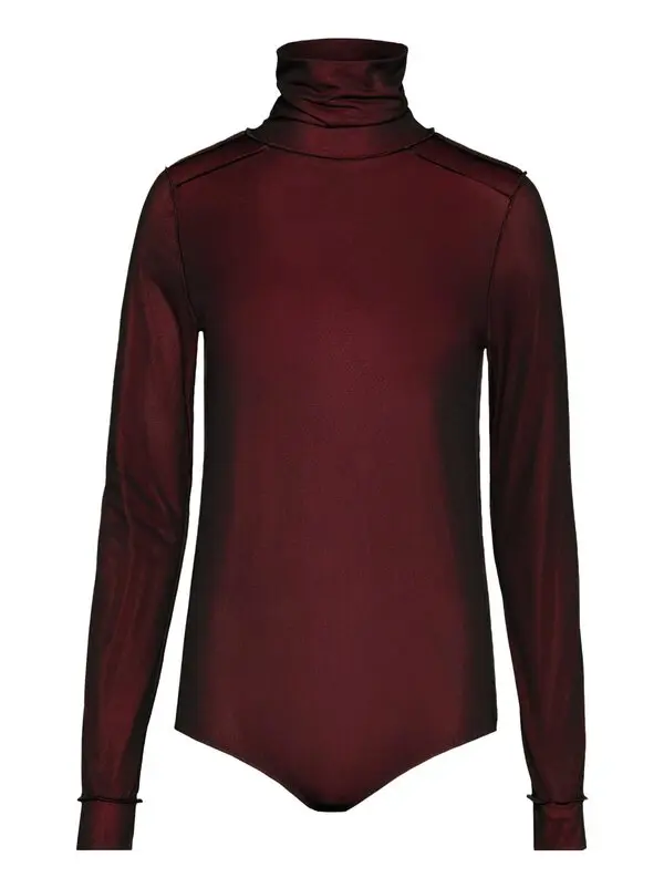 MAISON MARGIELA Turtleneck Bodysuit - Brown