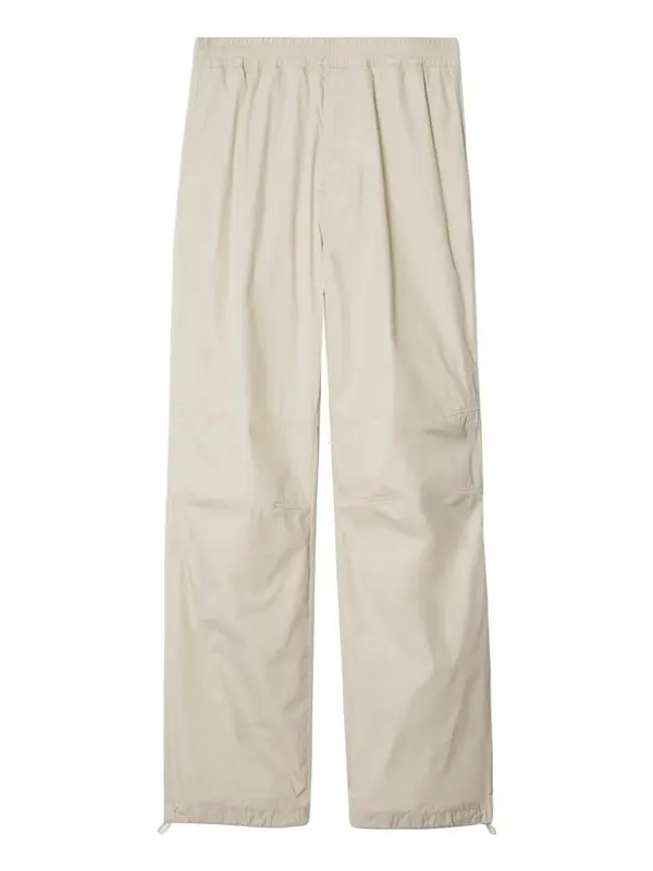 Burberry Straight-leg Trousers With Drawstring Hem - Wheat-colored