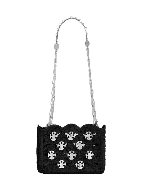 Rabanne Sparkle Disc-link Shoulder Bag - Black