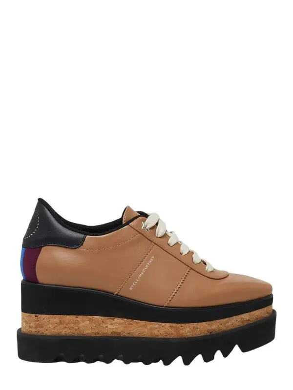 Stella McCartney Square-toe Platform Sneakers - Brandy