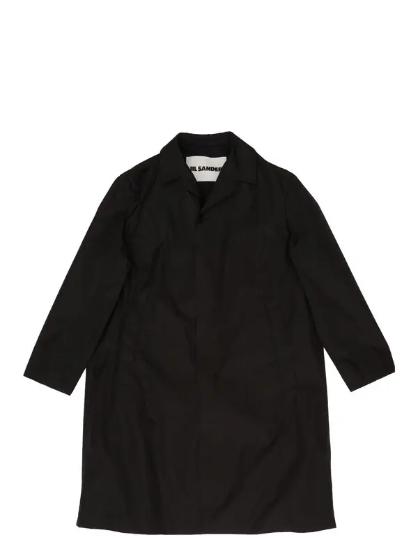 JIL SANDER Single-breasted Overcoat - Black