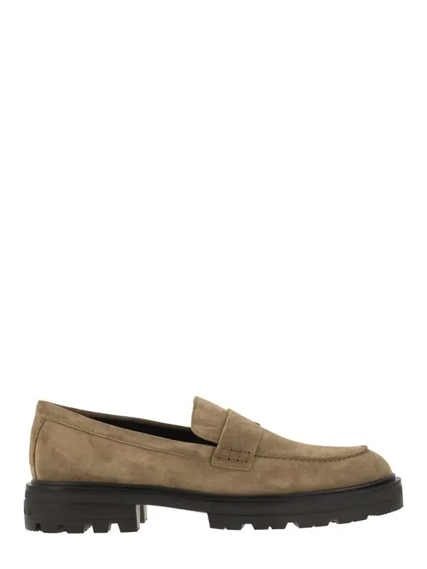 Hogan H673 Slip-on Loafers - Beige