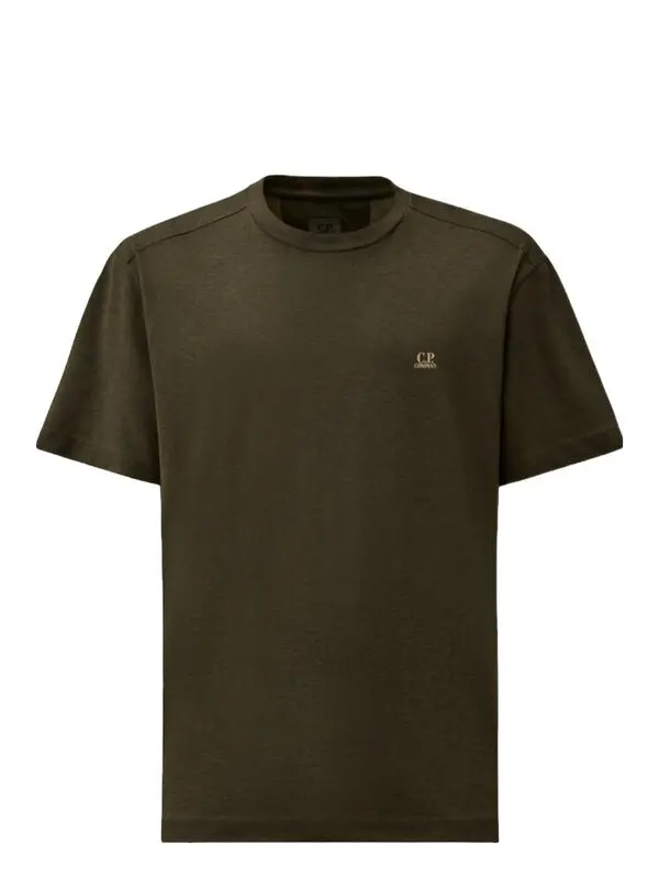 C.P. COMPANY Logo Printed Crewneck T-shirt - Black